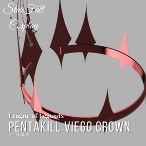 Pentakill Viego Crown 3D Model - Etsy