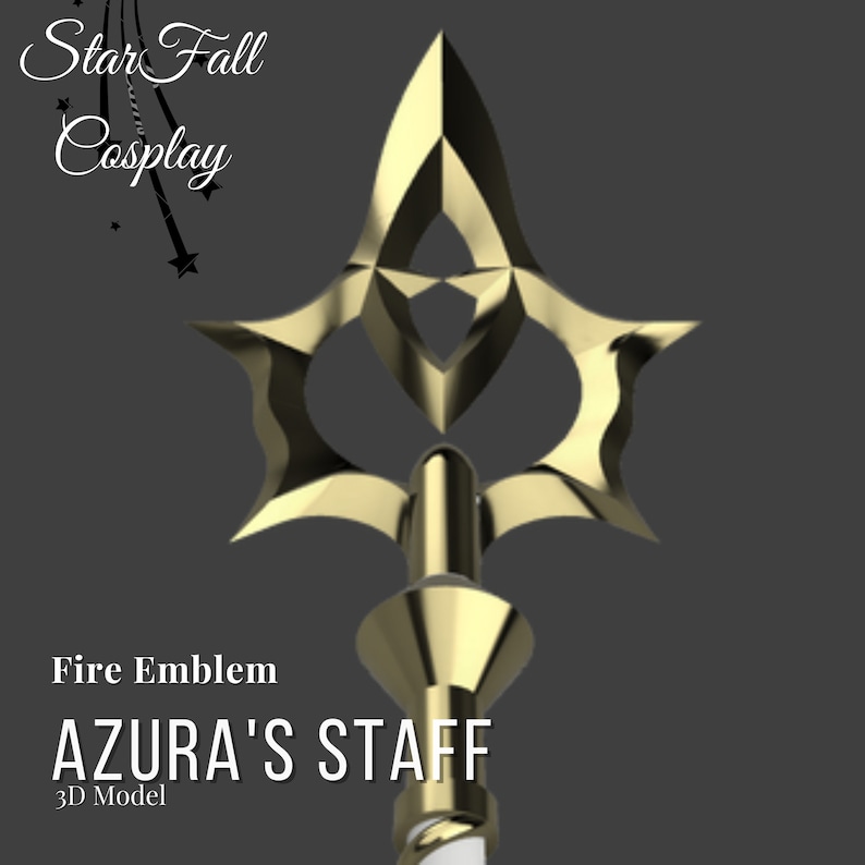 Azura's Staff 3D Model - Etsy