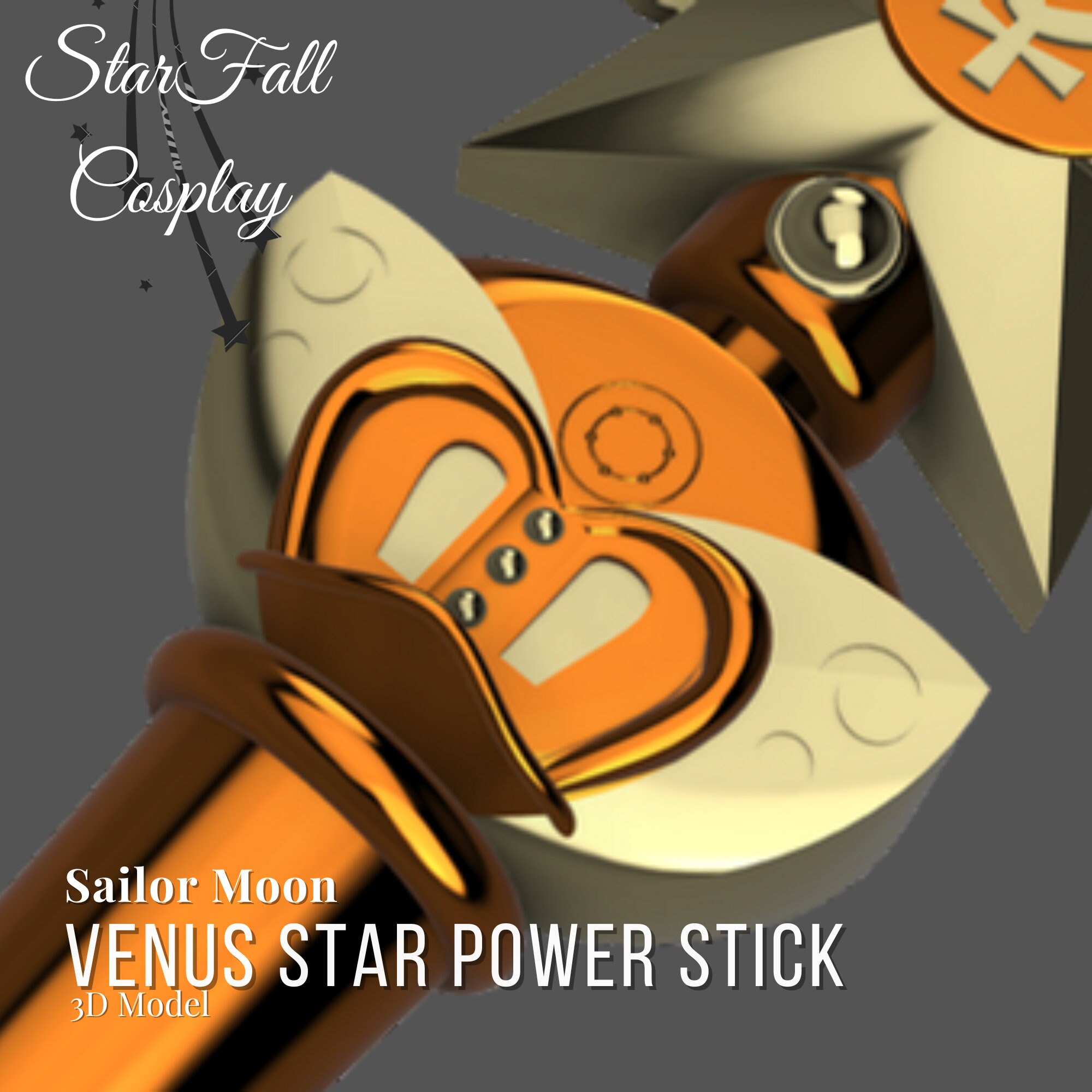 Venus Star Stick 3D Model Transformation Wand Sailor Scout - Etsy
