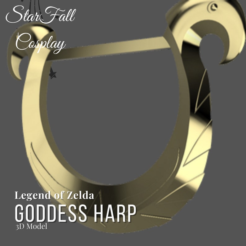 Goddess Harp Skyward Sword 3D Model - Etsy