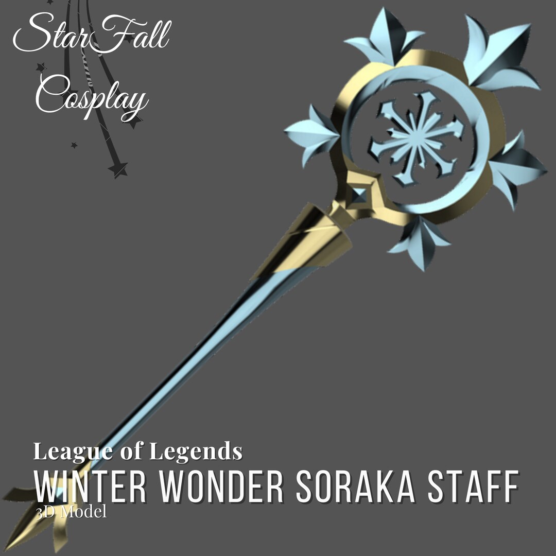 Winter Wonder Soraka Staff 3D Model - Etsy