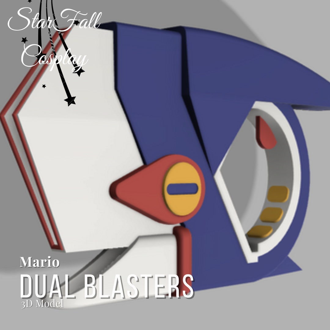 Mario Dual Blaster 3D Model - Etsy