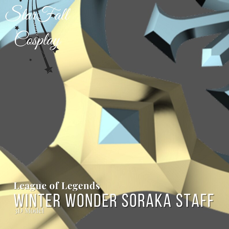 Winter Wonder Soraka Staff 3D Model - Etsy