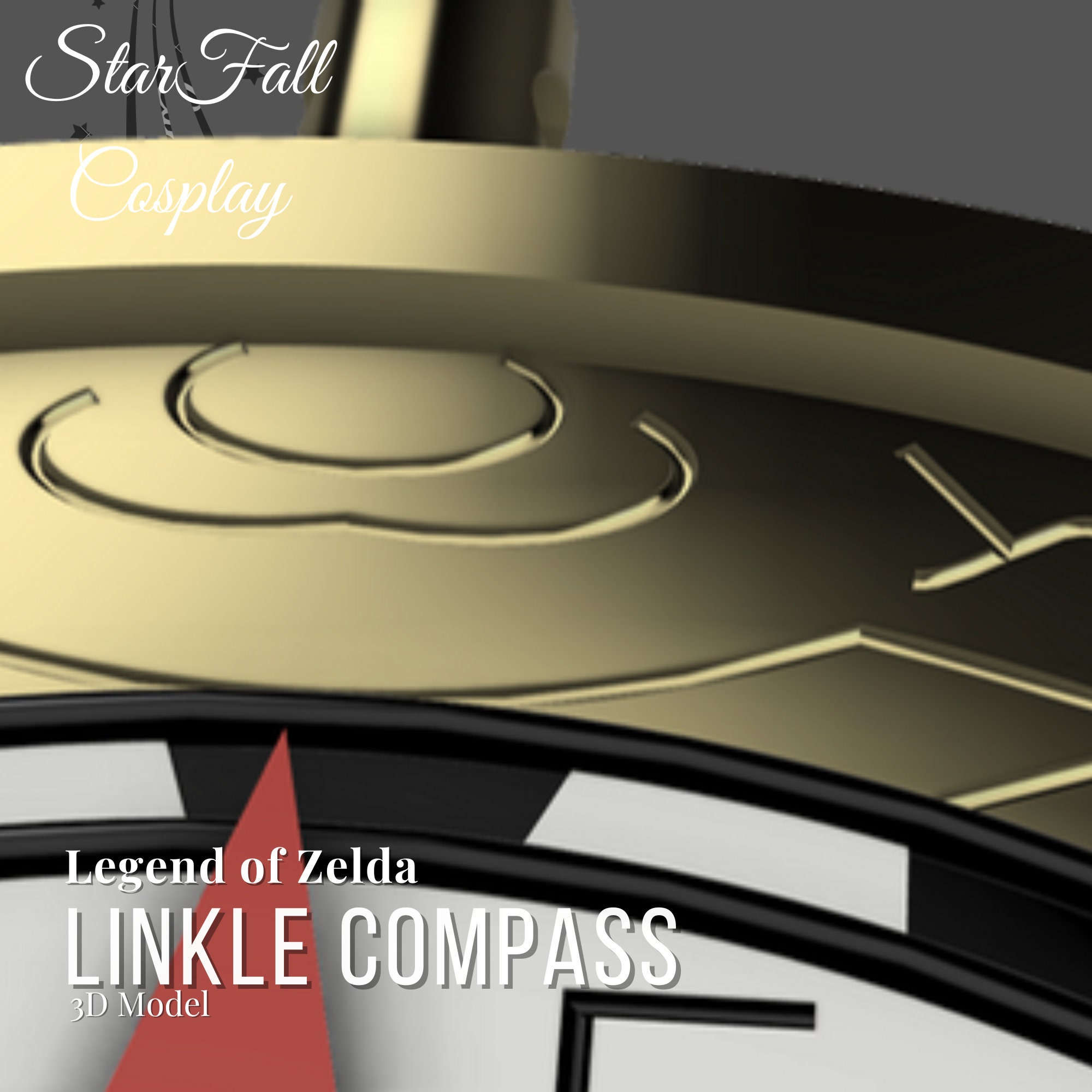 Linkle Compass 3D Model - Etsy