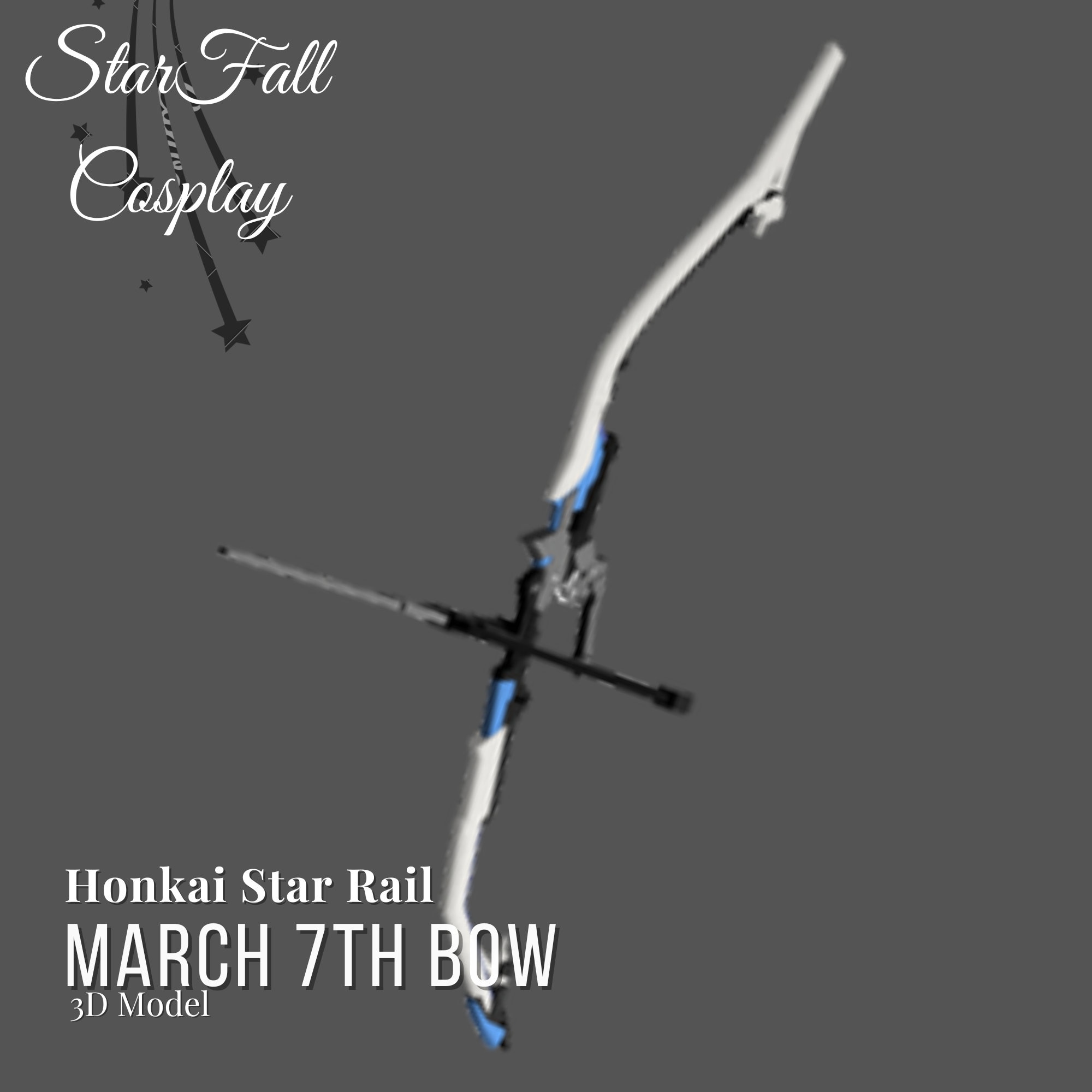 March 7th Bow 3D Model Honkai Impact - Etsy