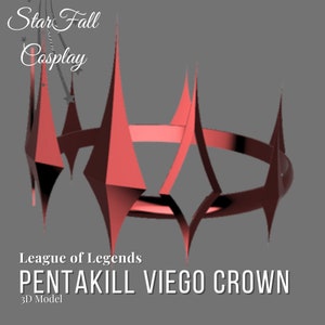 Pentakill Viego Crown 3D Model - Etsy