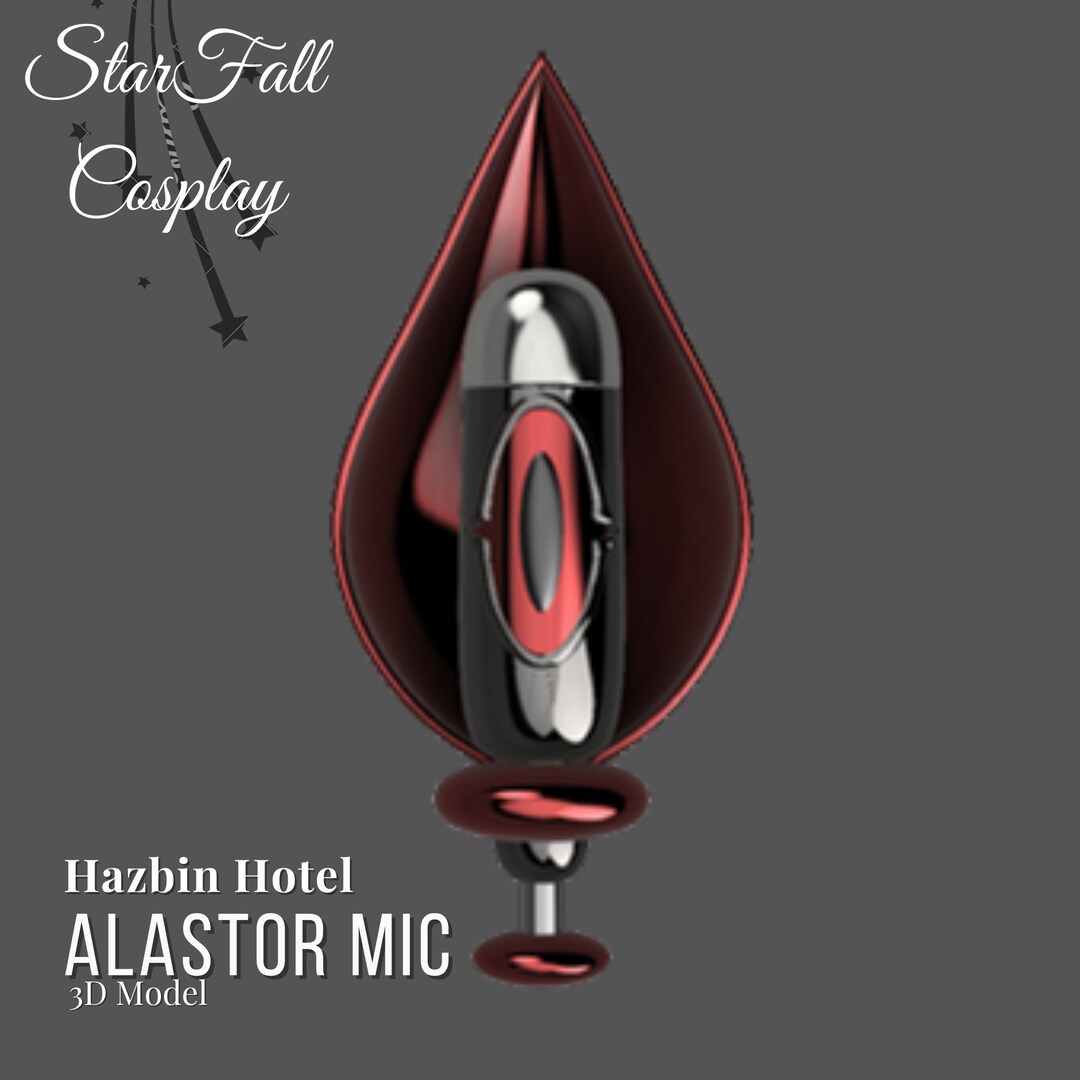 Alastor Mic 3D Model Hazbin Hotel - Etsy