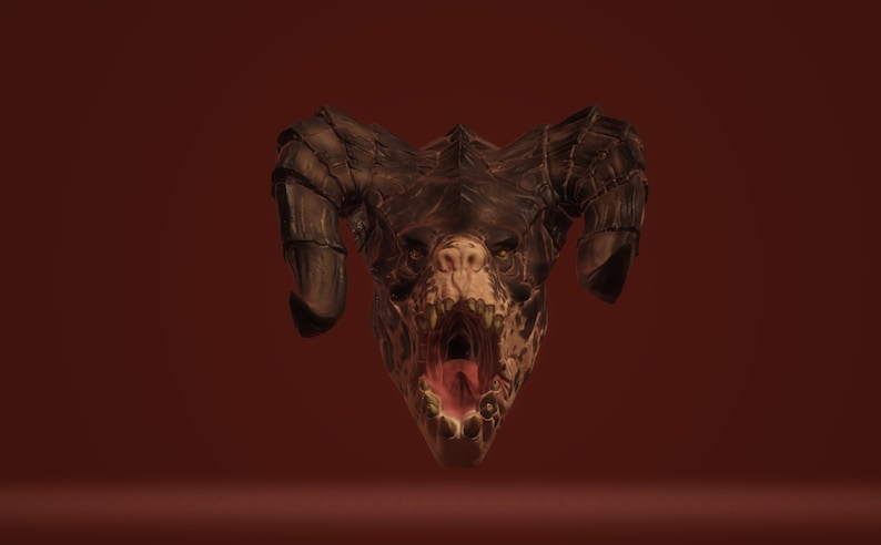 Deathclaw Life Size Head 3D Model for 3D Printing - Etsy Ireland