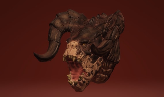 Deathclaw Life Size Head 3D Model for 3D Printing - Etsy UK