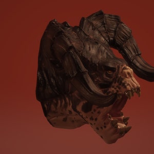 Deathclaw Life Size Head 3D Model for 3D Printing - Etsy