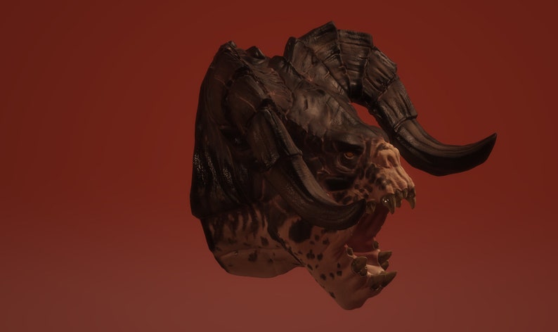 Deathclaw Life Size Head 3D Model for 3D Printing - Etsy
