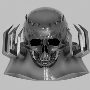 Skeleton Knight Helmet Manga Accurate 3D Model Fan Art for Cosplay - Etsy
