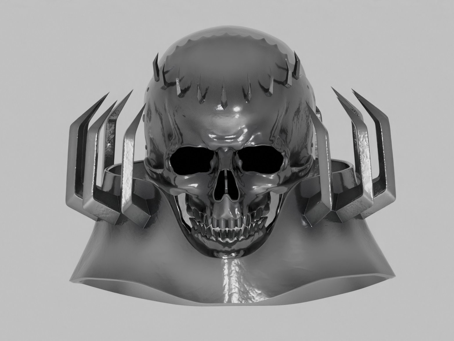 Skull Knight Helmet Manga Accurate 3D Model Fan Art for Cosplay - Etsy