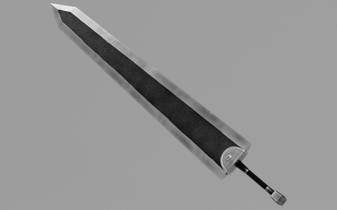 Manga Accurate Dragon Slayer Life Size Sword 3D Model Fan Art for ...