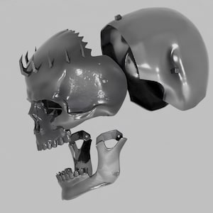 Skull Knight Helmet Manga Accurate 3D Model Fan Art for Cosplay - Etsy