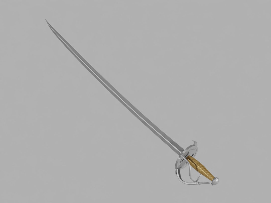Griffith's Golden Age Sword Manga Accurate 3D Model Fan Art for Cosplay ...
