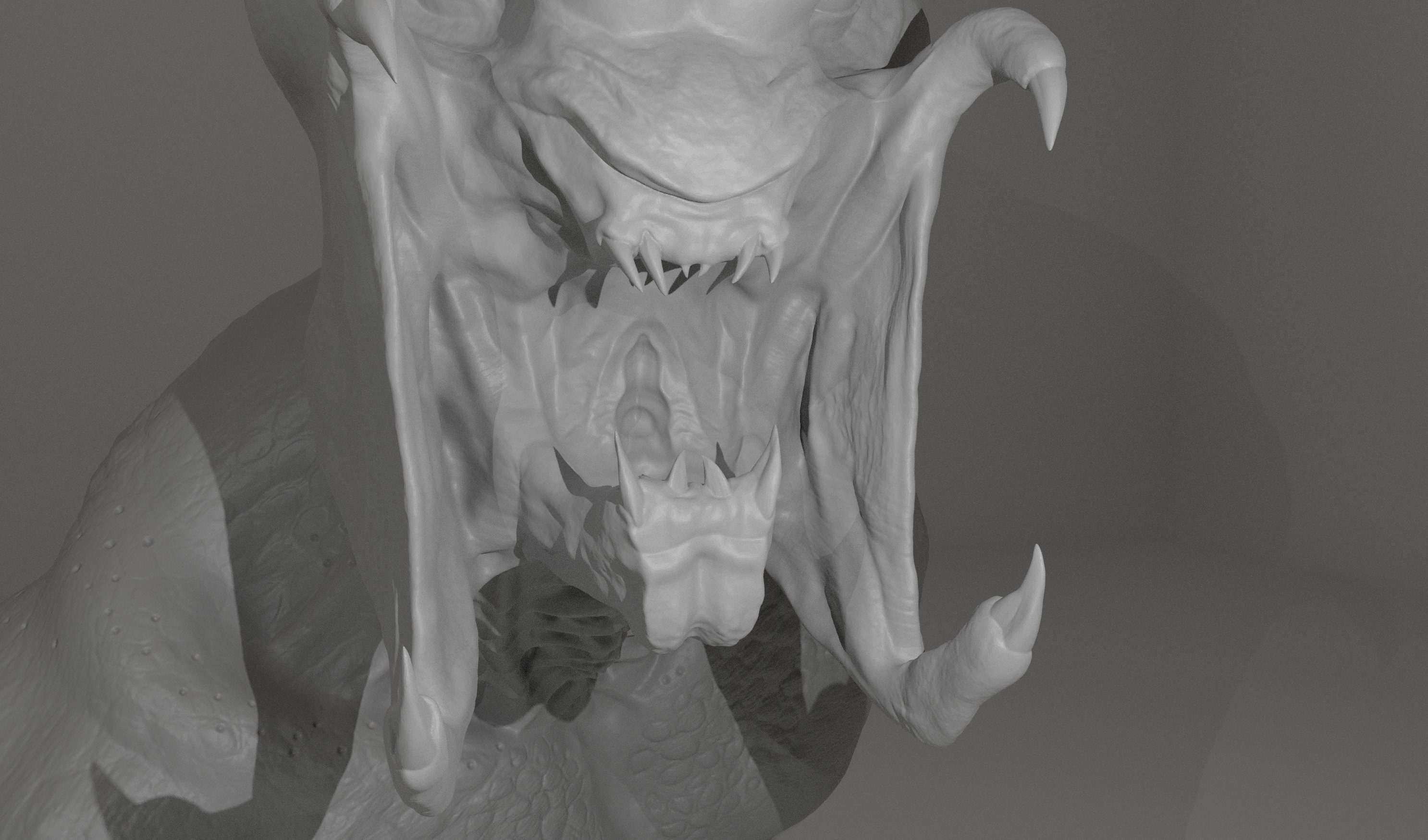 Feral Predator Life Size High Detail Bust 3D Model - Etsy