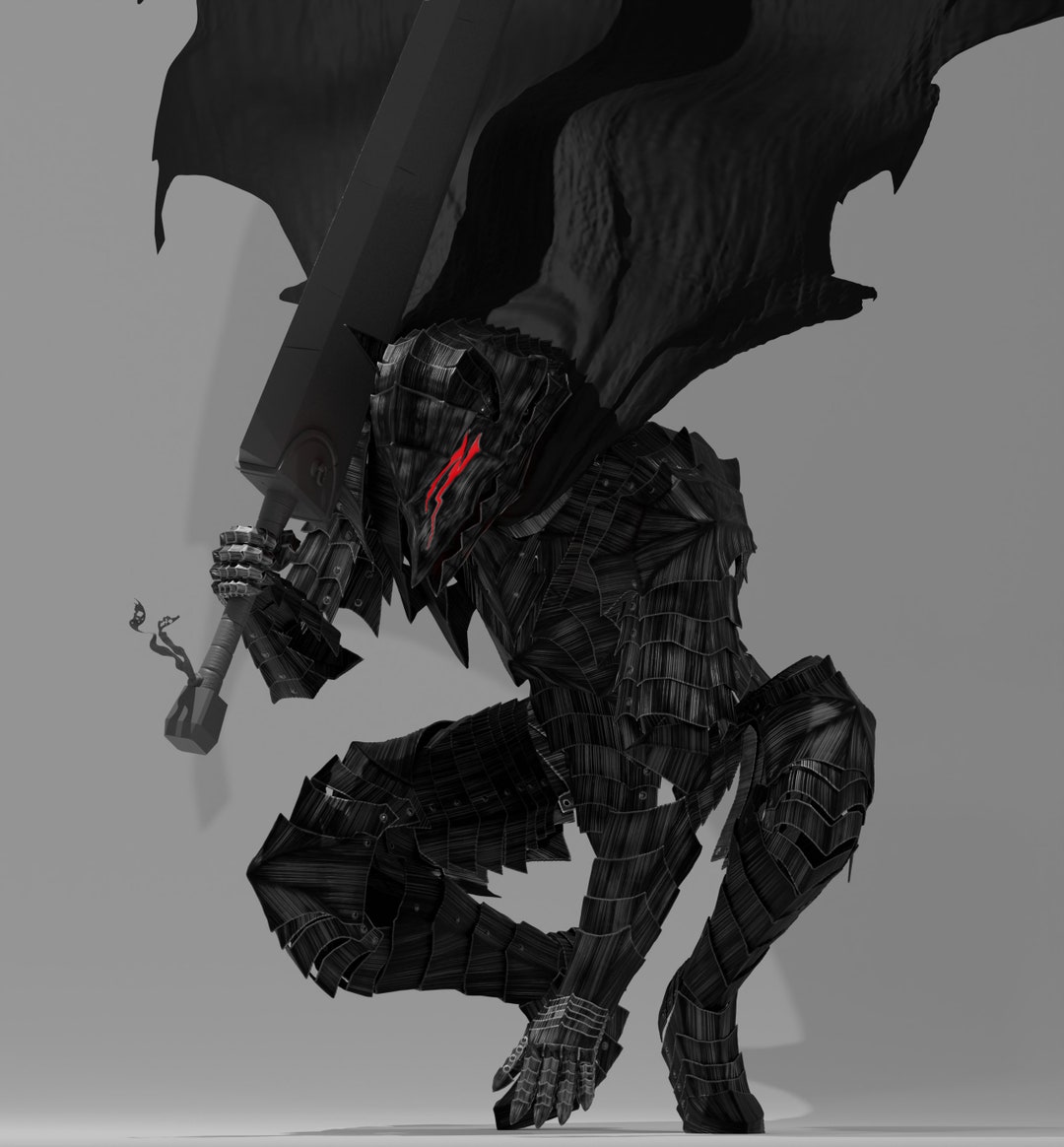 Berserk Armor Manga Accurate 3D Model Fan Art for Cosplay - Etsy