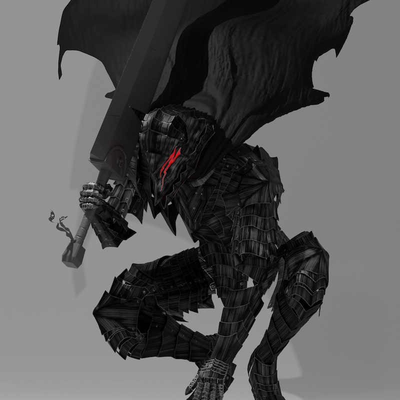Berserk Manga 3d Art - Etsy