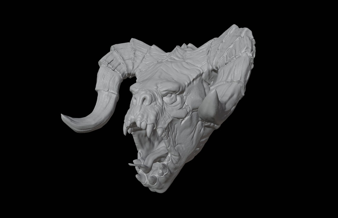 Deathclaw Life Size Head 3D Model for 3D Printing - Etsy