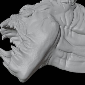 Deathclaw Life Size Head 3D Model for 3D Printing - Etsy