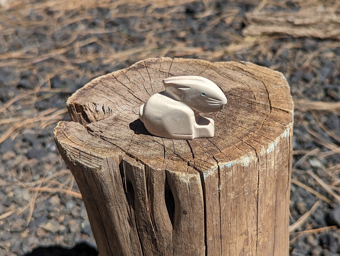 Zuni Animal Fetish Handmade RABBIT Signed by Zuni Artisan - Etsy