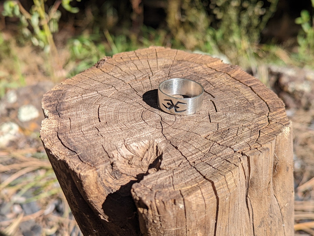 Navajo Ring, Silver Overlay, Signed Lester Gene Sterling Silver Jewelry ...