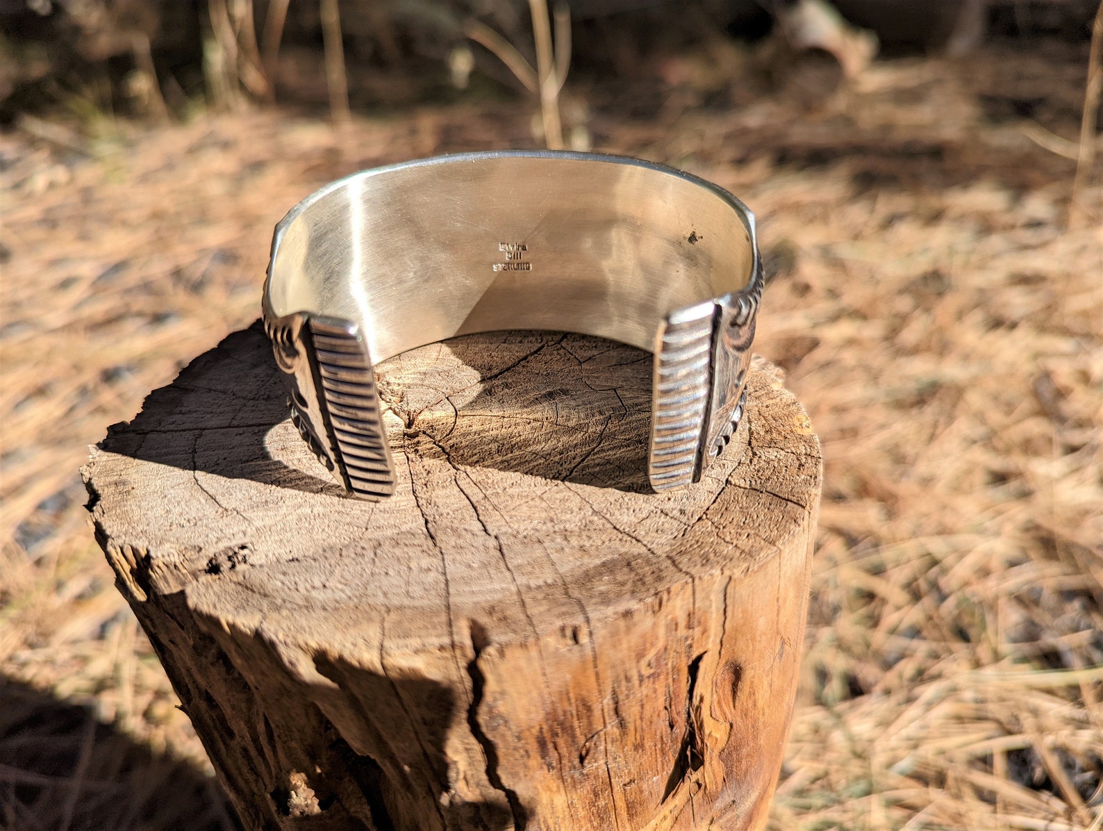 Navajo Bracelet Overlay Tribal Extra Heavy Sterling Silver - Etsy