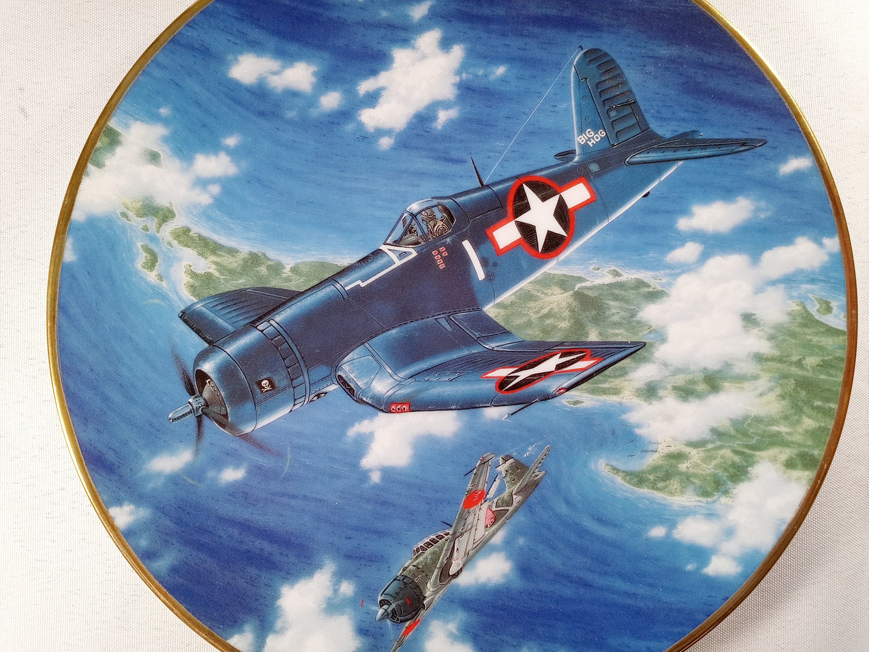 Collectibles F-4F Wildcat 1991 Hamilton Collection Great Fighter Planes ...