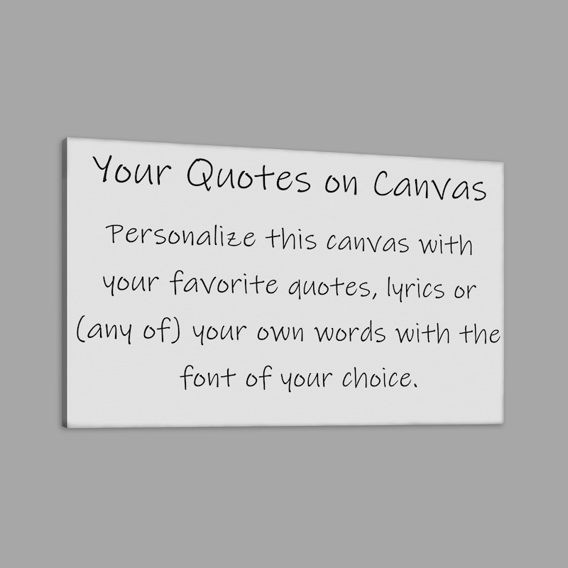 Canvas Quotes - Etsy UK