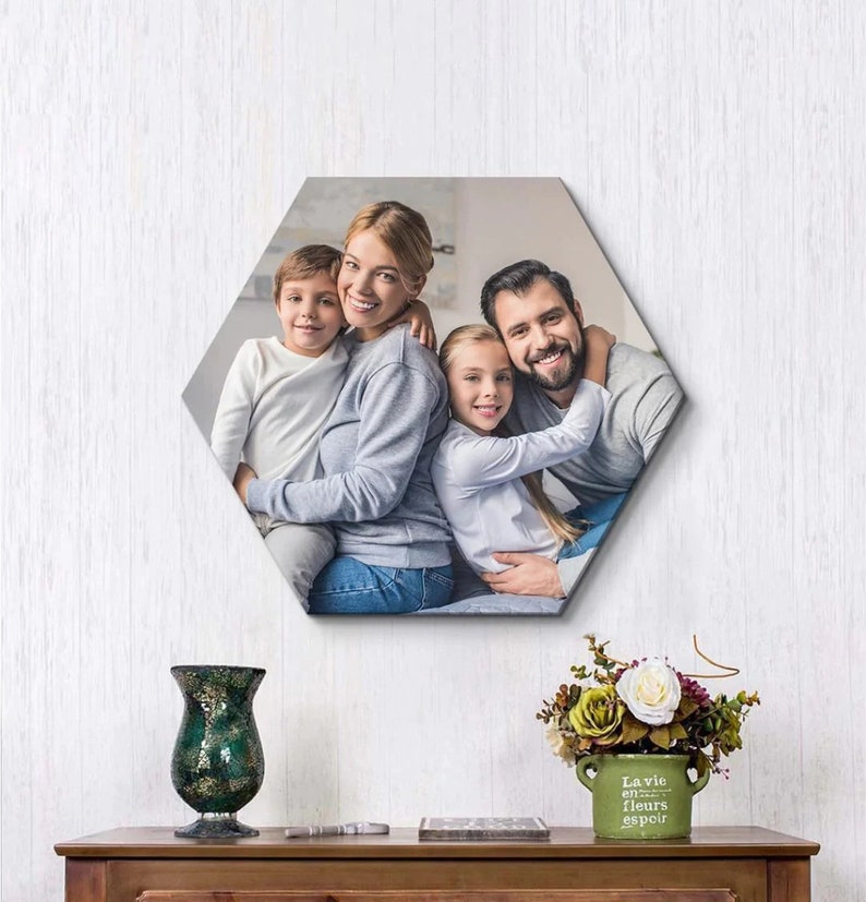 Hexagon Canvas Print: Custom Wall Art in Hexagon Shape, Home and Office ...