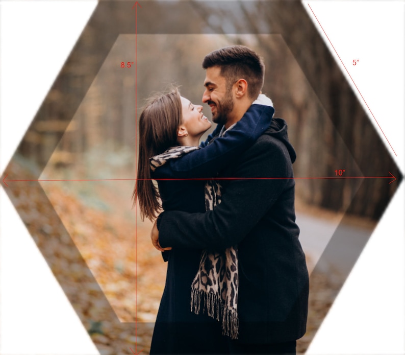 Hexagon Canvas Print: Custom Wall Art in Hexagon Shape, Home and Office ...