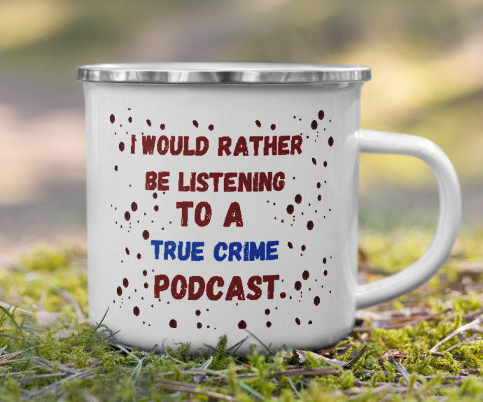 True Crime Podcast Mug, Crime Mug, Gift for Crime Fans, Funny Mug ...