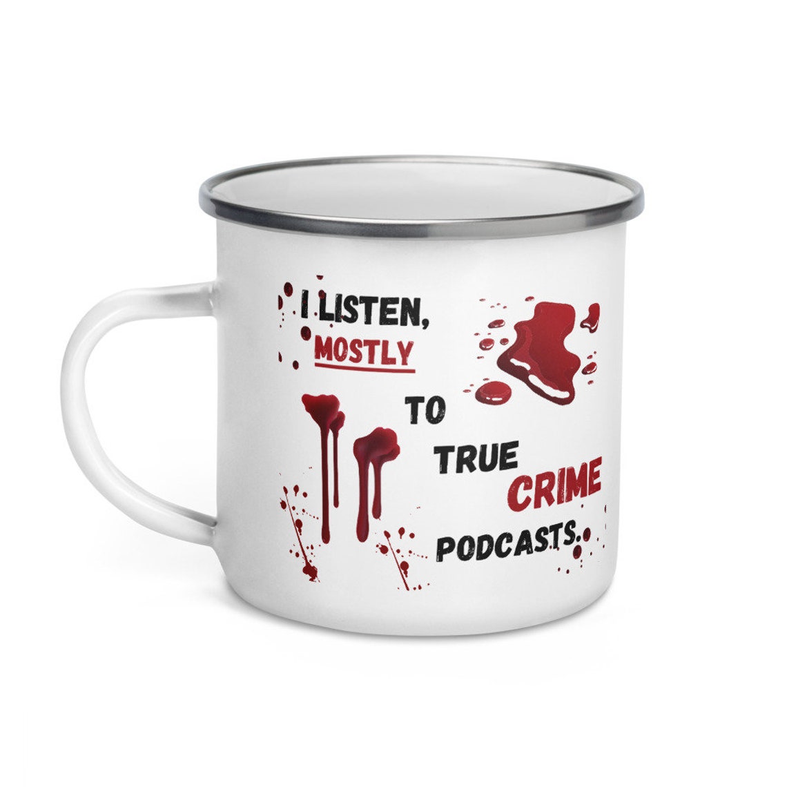 True Crime Podcast Mug Crime Mug Gift for Crime Fans Funny - Etsy