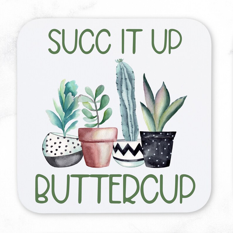 Sassy Succulent Coasters | Etsy