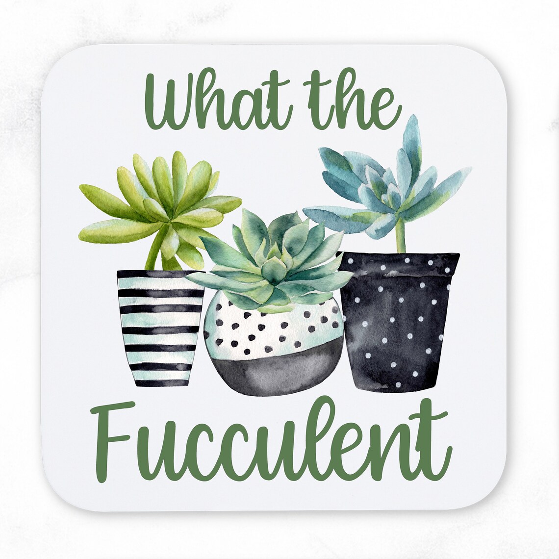 Sassy Succulent Coasters | Etsy