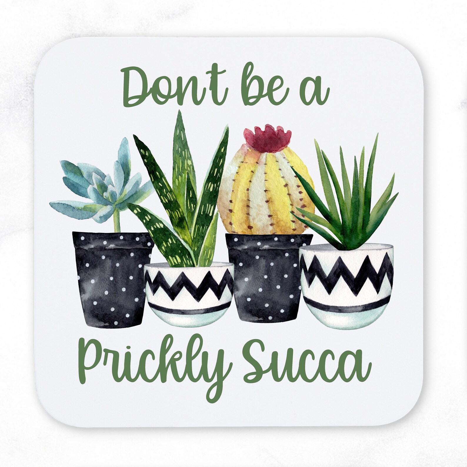 Sassy Succulent Coasters | Etsy