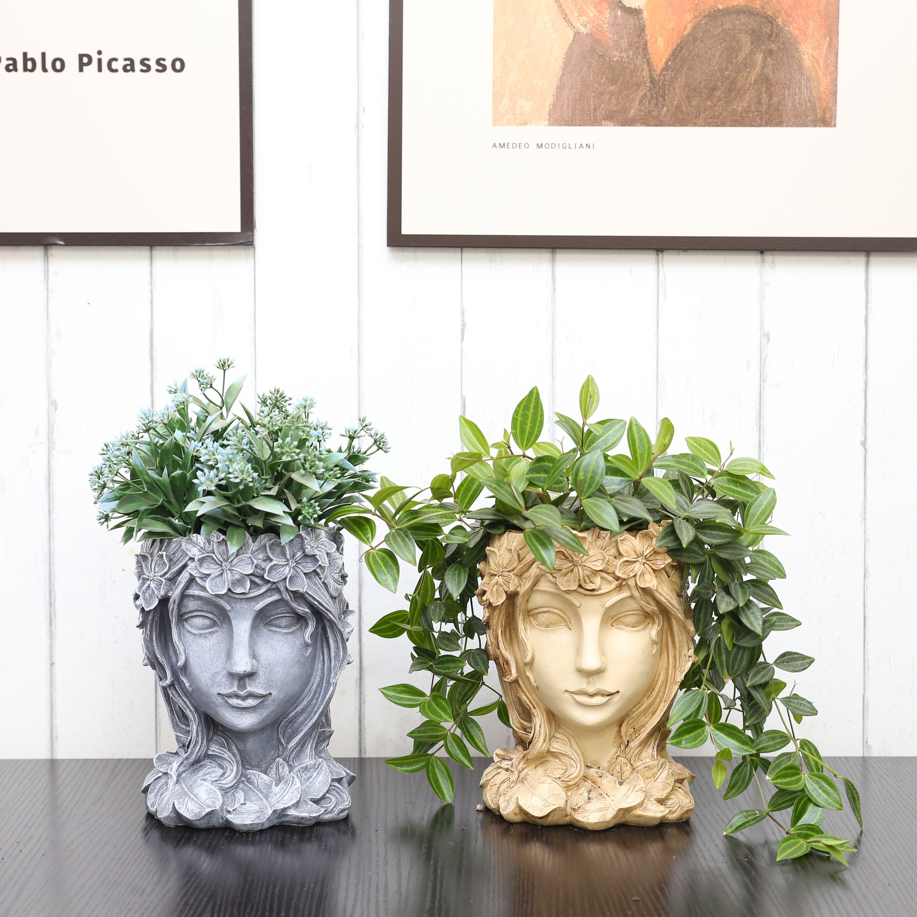 Woman Face Plant Pot - Etsy