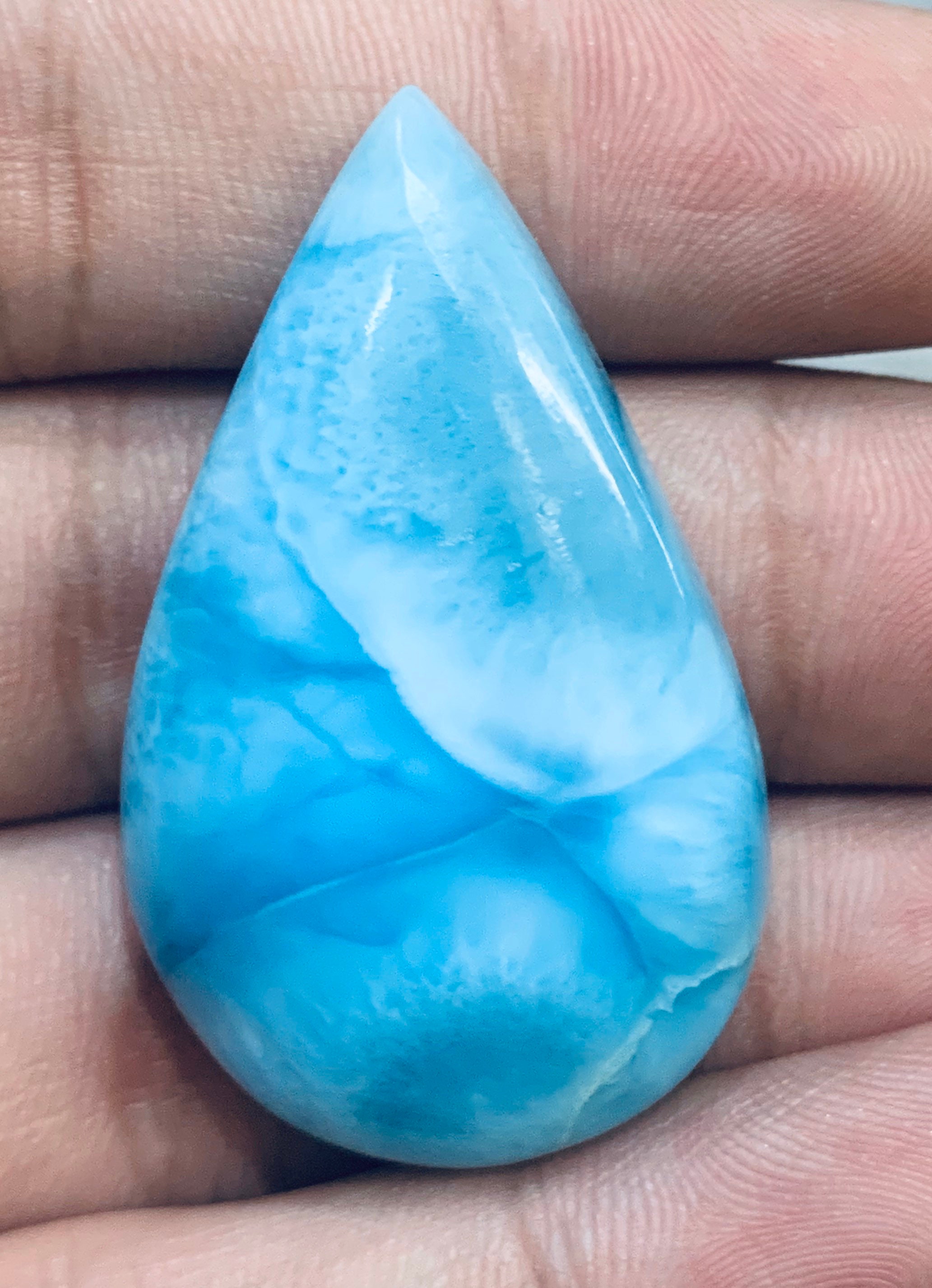 100% Natural Larimar Gemstone Larimar Cabochon AAA Top | Etsy