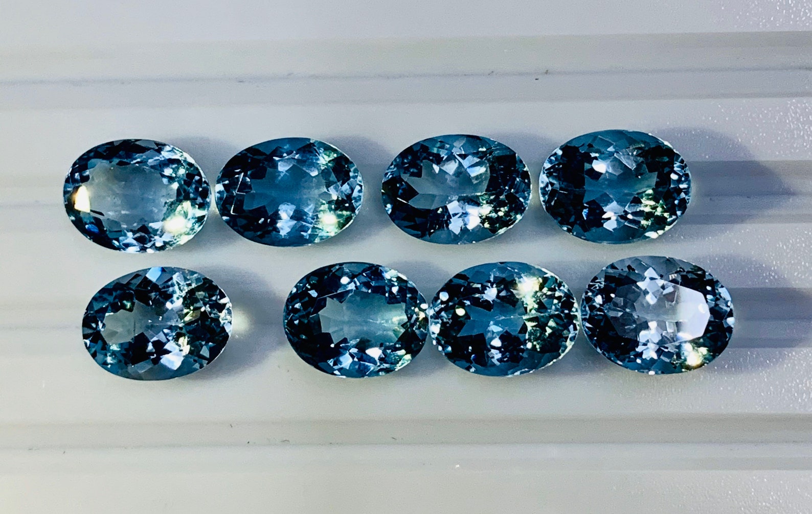 Santa Maria color Aquamarine Gemstone 6x8mm Aquamarine Oval | Etsy