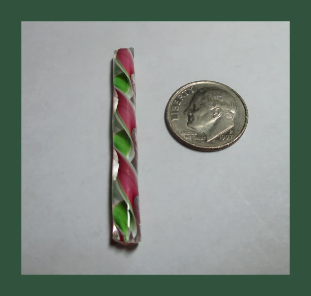 SANDWICH GLASS WAND – Antique Pre-1900 – 46 X 5 Mm – Highly Suitable ...