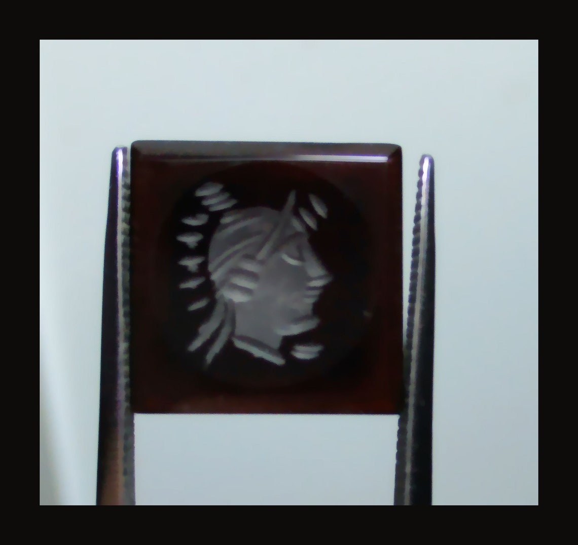 VICTORIAN SARD INTAGLIO – 14 Millimeter Square – Greek/roman Time ...