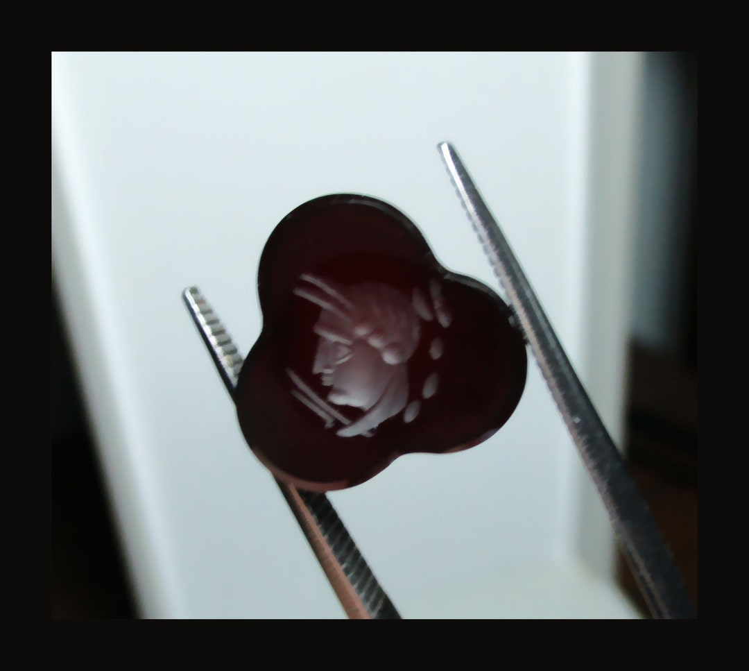 VICTORIAN SARD INTAGLIO – 14 Millimeter 3 Leaf Clover – Classical Image ...
