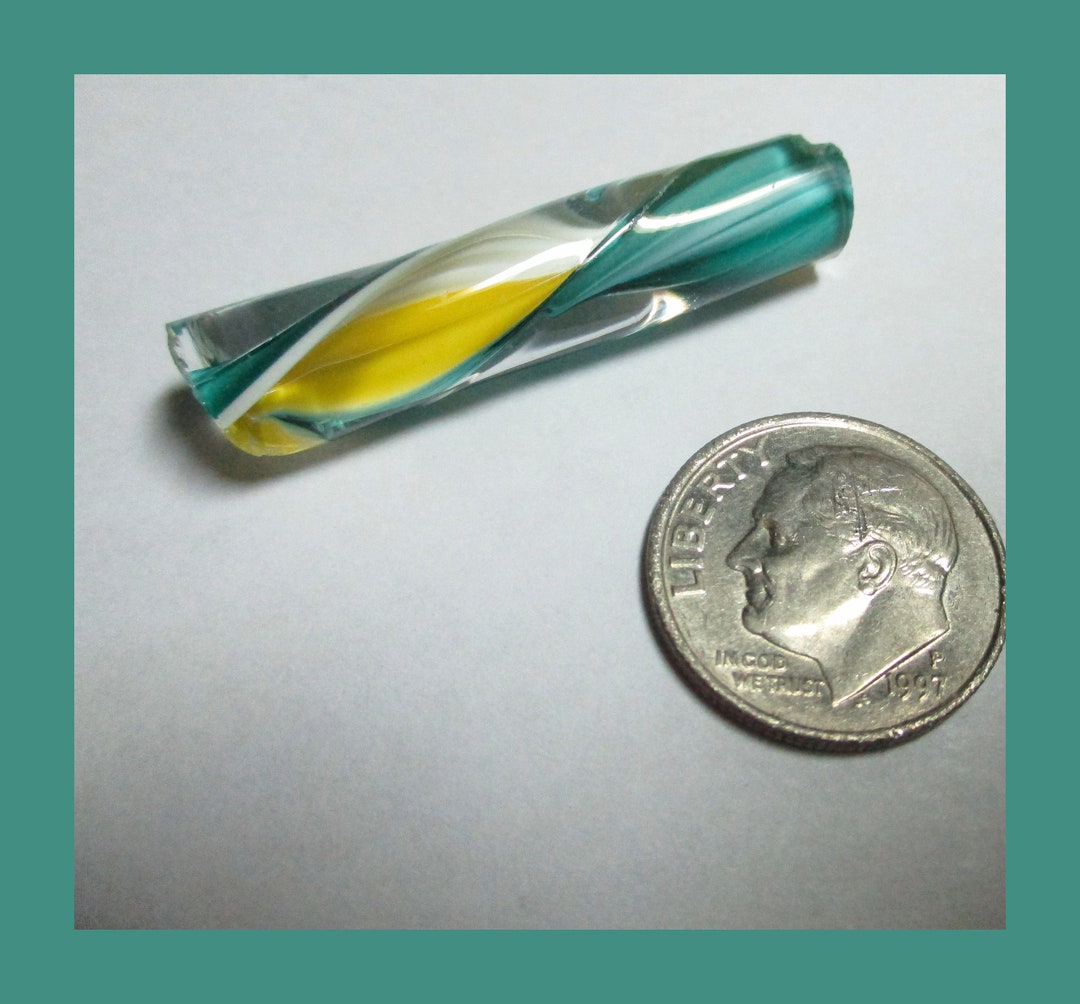 SANDWICH GLASS WAND – Antique Pre-1900 – 36 X 8 Mm – Highly Suitable ...