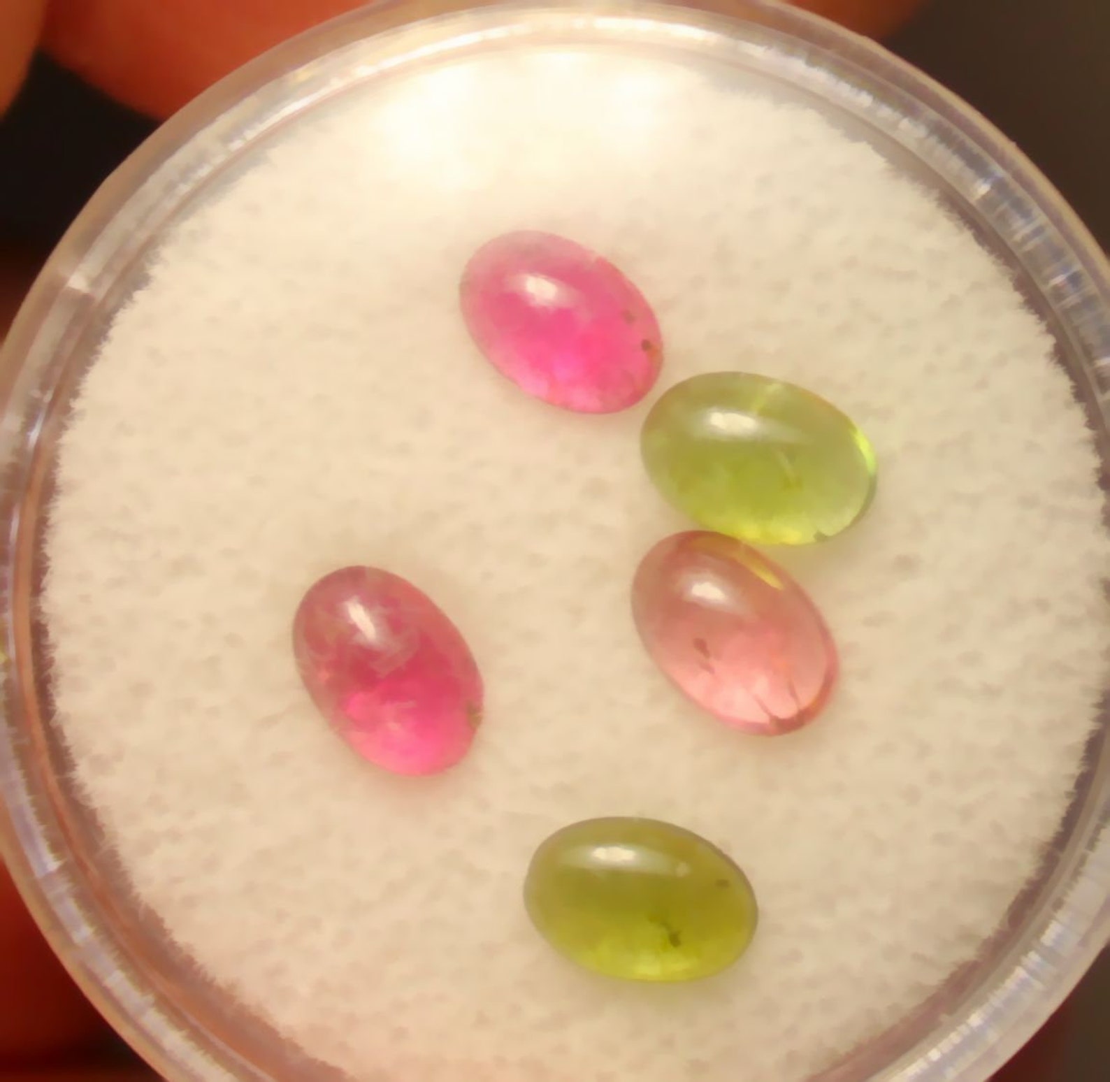 TOURMALINE – 5 Pc Parcel of 6 X 4 Mm Oval Cabochons - Natural ...
