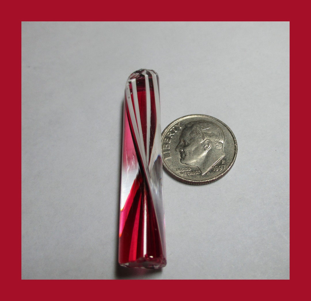 SANDWICH GLASS WAND – Antique Pre-1900 – 42 X 8 Mm – Highly Suitable ...