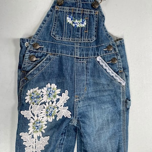 Fancy Lace and Denim Overalls for Baby Girl, Perfect for a Princess ...