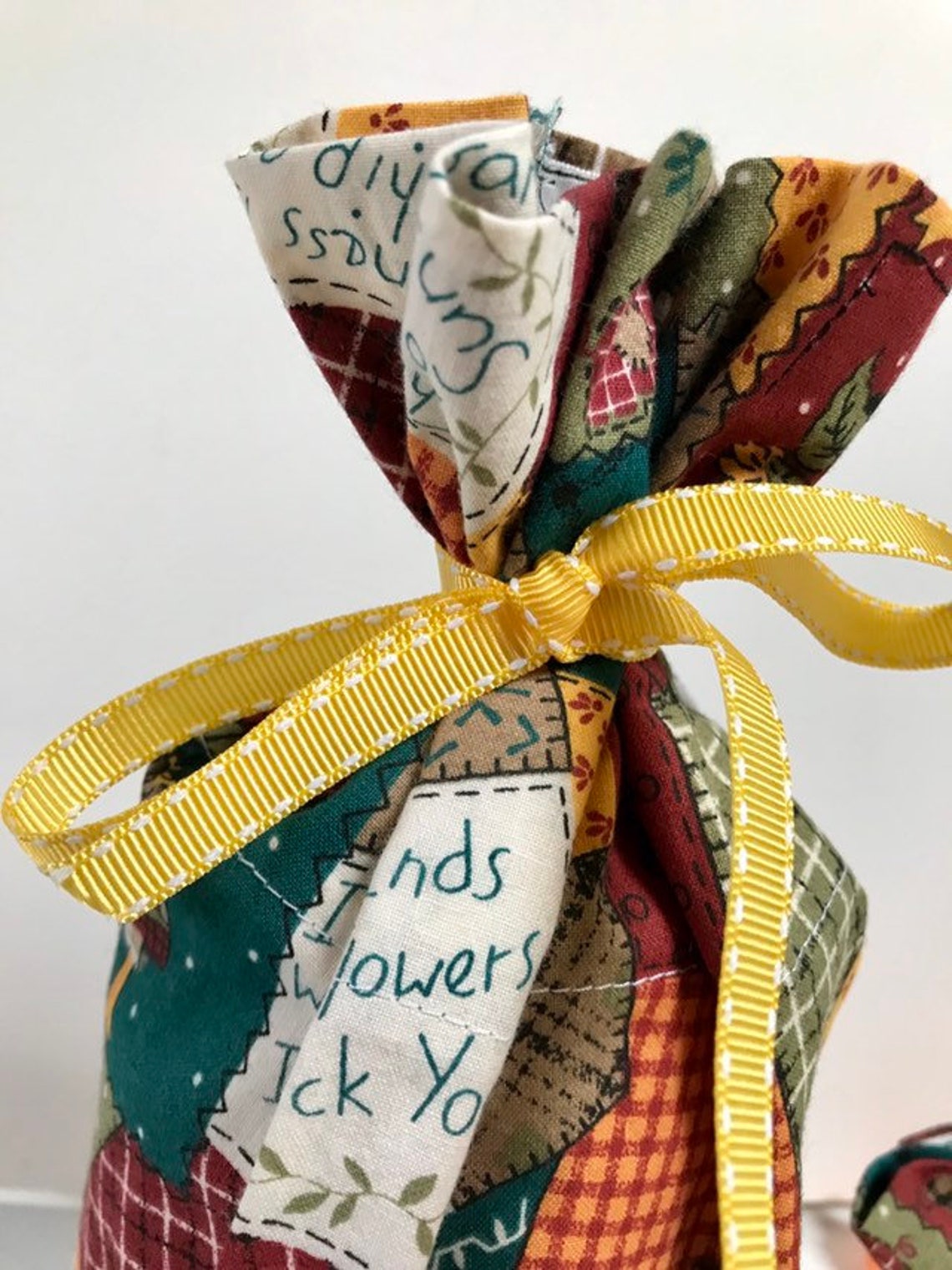 Friendship Themed Reusable Gift Bags Quilted Motif With - Etsy