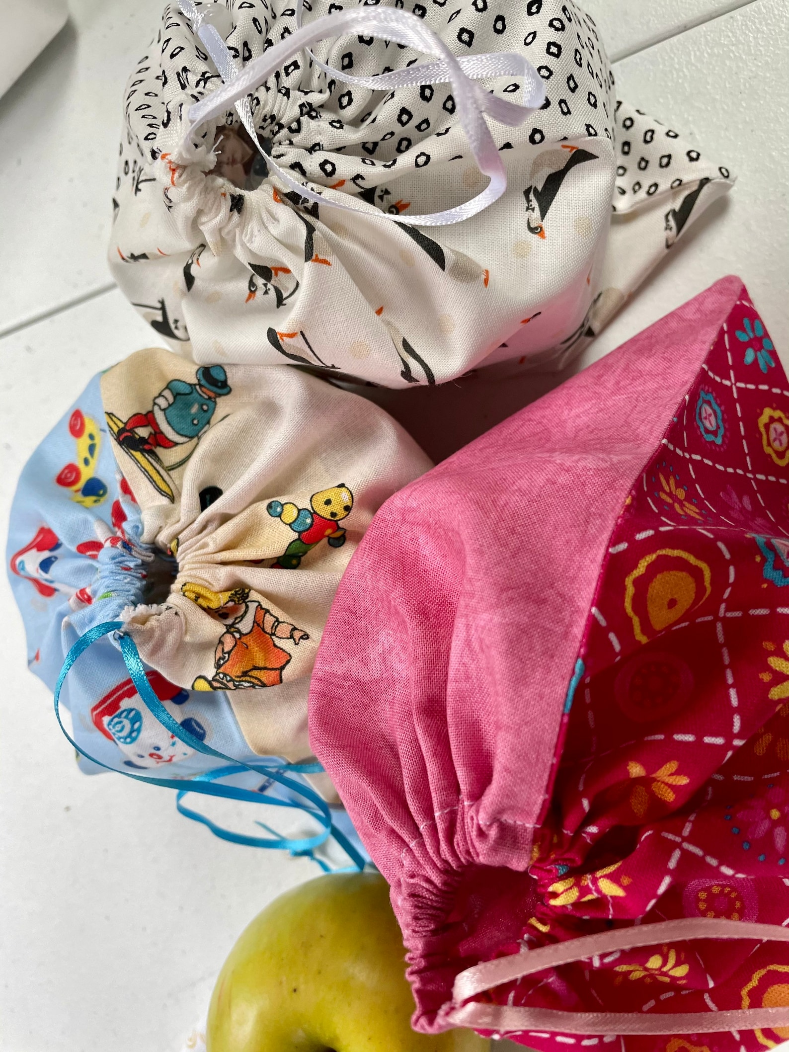 Colorful Reusable Drawstring Bags Perfect for Small Gifts - Etsy