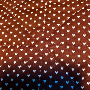 Hand Quilted Vintage Calico Table Runner, Centerpiece Mat, Retro ...